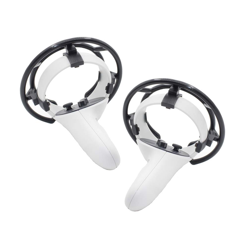 GEZICHTA 1pair Anti-Collision Controller Grip Frame Protective Cover Silicone Shock-Resistant Cover for Oculus Quest 2 Controller