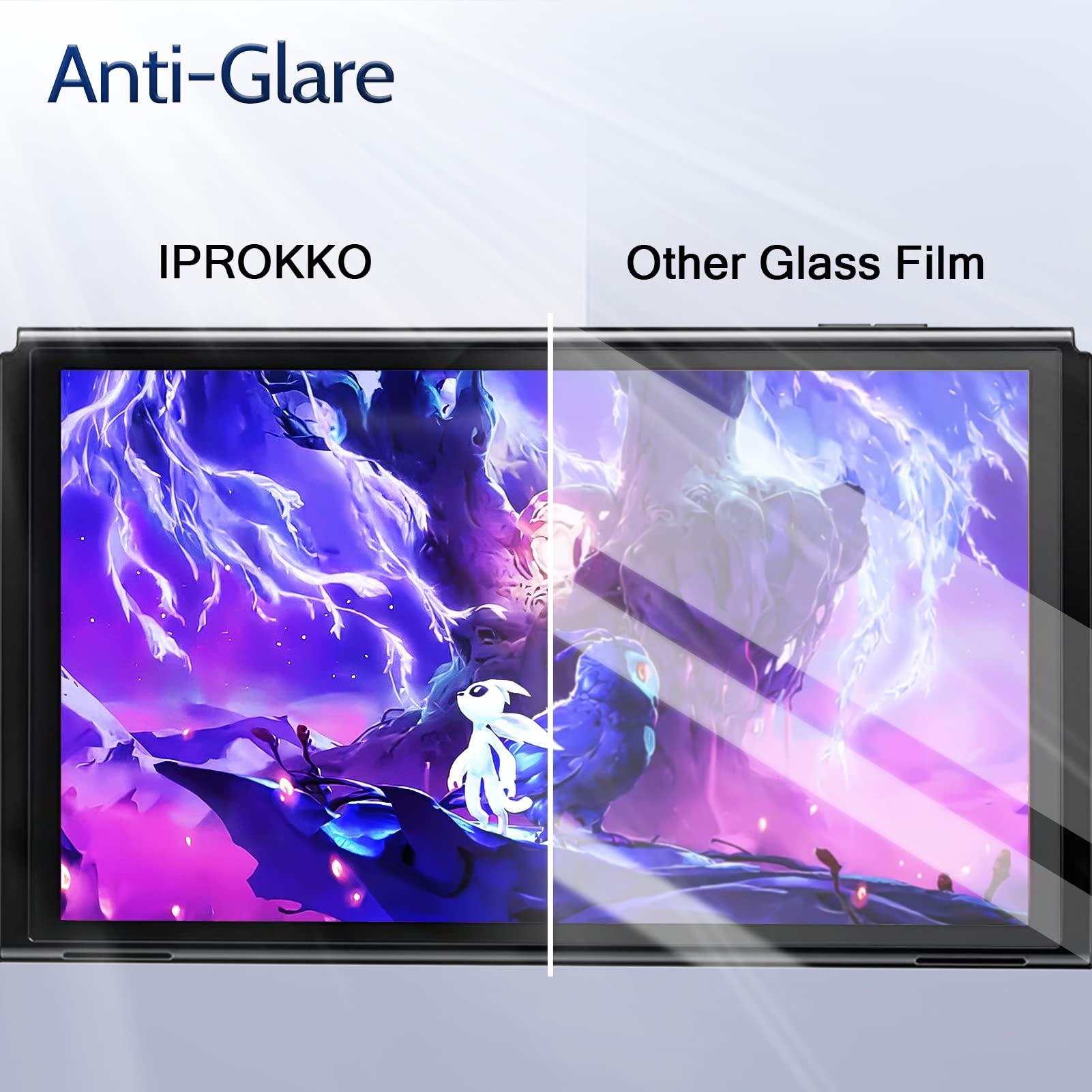 IPROKKO Screen Protector Anti-Blue Light, HD Clear, Anti Glare, Bubble Free