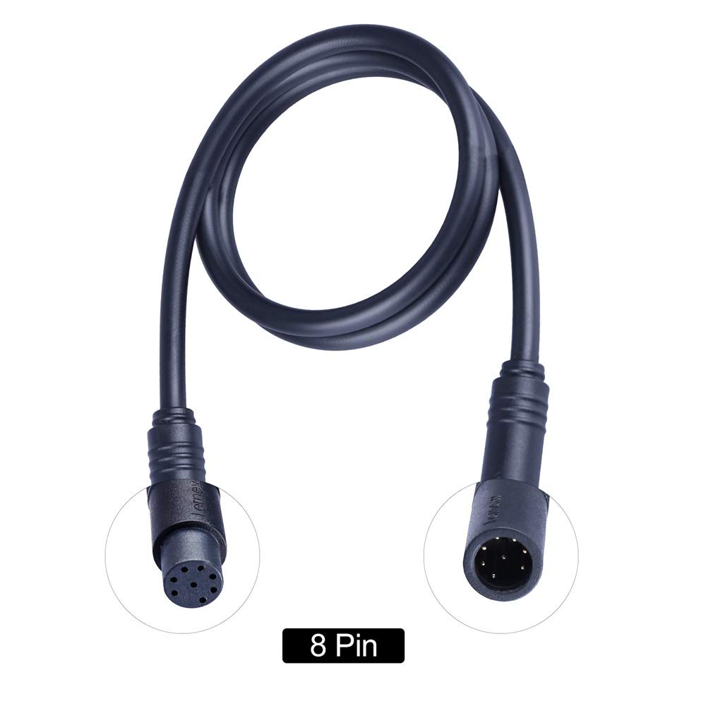 Greenergia Ebike 1T4 Harness Extension Cable 8 Pin Plug Connector for BBS/BBSHD Motor Conversion Kit (8pin extnesion (60cm))