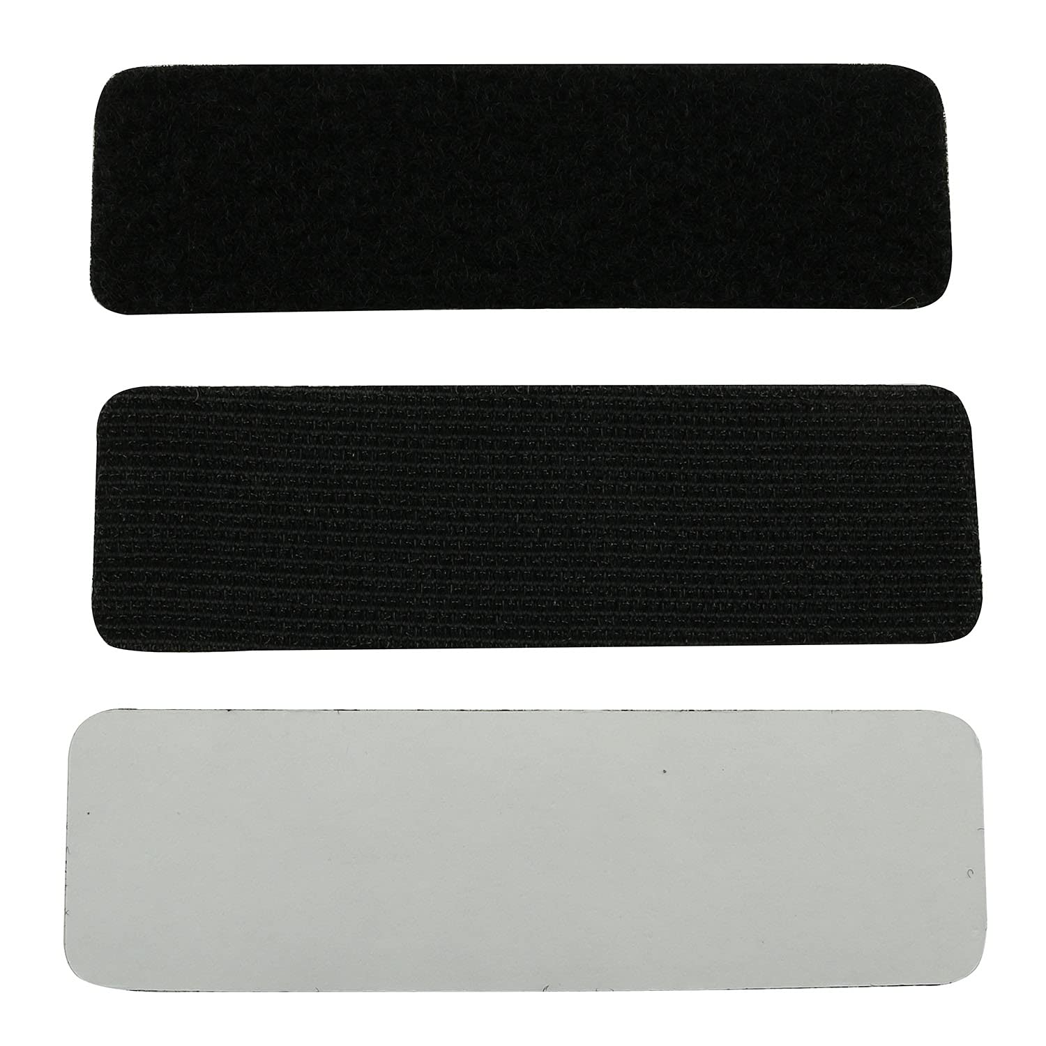 JCBIZ 20pcs Sofa Cushion Sheet Sticker Pads 100x30mm Rectangular Black Sofa Cushion pad with Adhesive Hook Strips for Sofa, Chair, Double Seat, Bench or Other Cushion