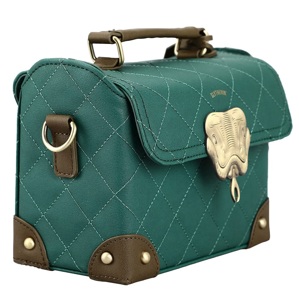 Harry Potter Hufflepuff Mini Trunk Handbag Gray