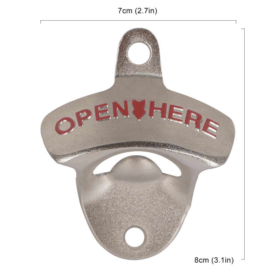 kilofly Beer Bottle Wall Mount Opener Cap Catcher Outdoor Destapador De Cerveza