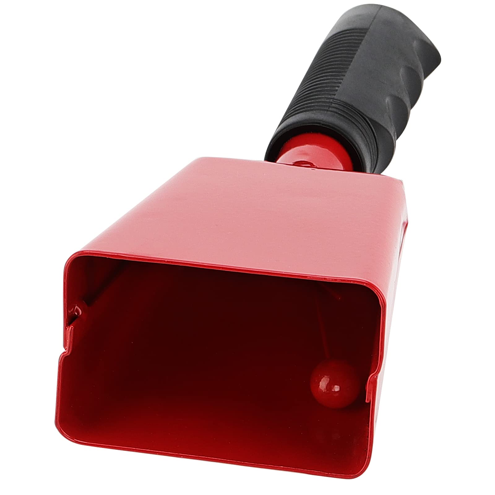 HOZEON 3 Pack Steel Cow Bell, Noise Makers Cowbells with Handle, Loud Call Bell Percussion Cheering Bell for Cheers, Sporting Events, Farm, Party, Red