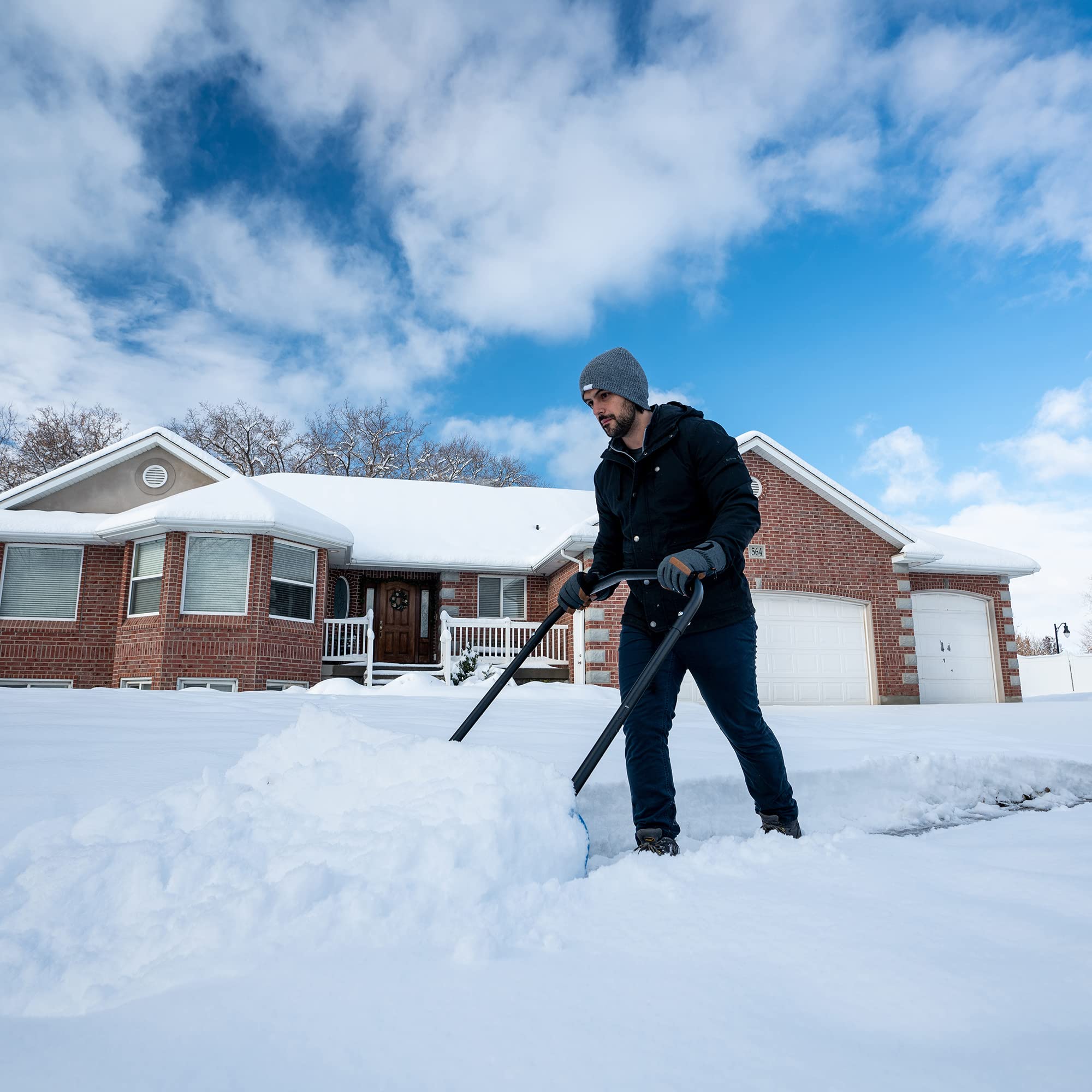 Lifetime Snow Pusher, 42β Heavy Duty Snow Plow Shovel