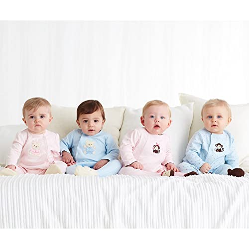 Little Me baby girls Solid Color Pack Newborn Infant Toddler Unisex Socks, Black, 0-24 Months US