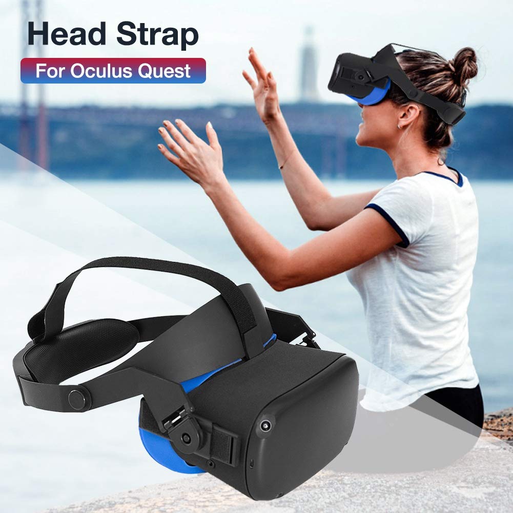 Jteyult Head Strap for Quest Halo Strap, Comfortable and Adjustable, Ergonomic Virtual Reality Accessories