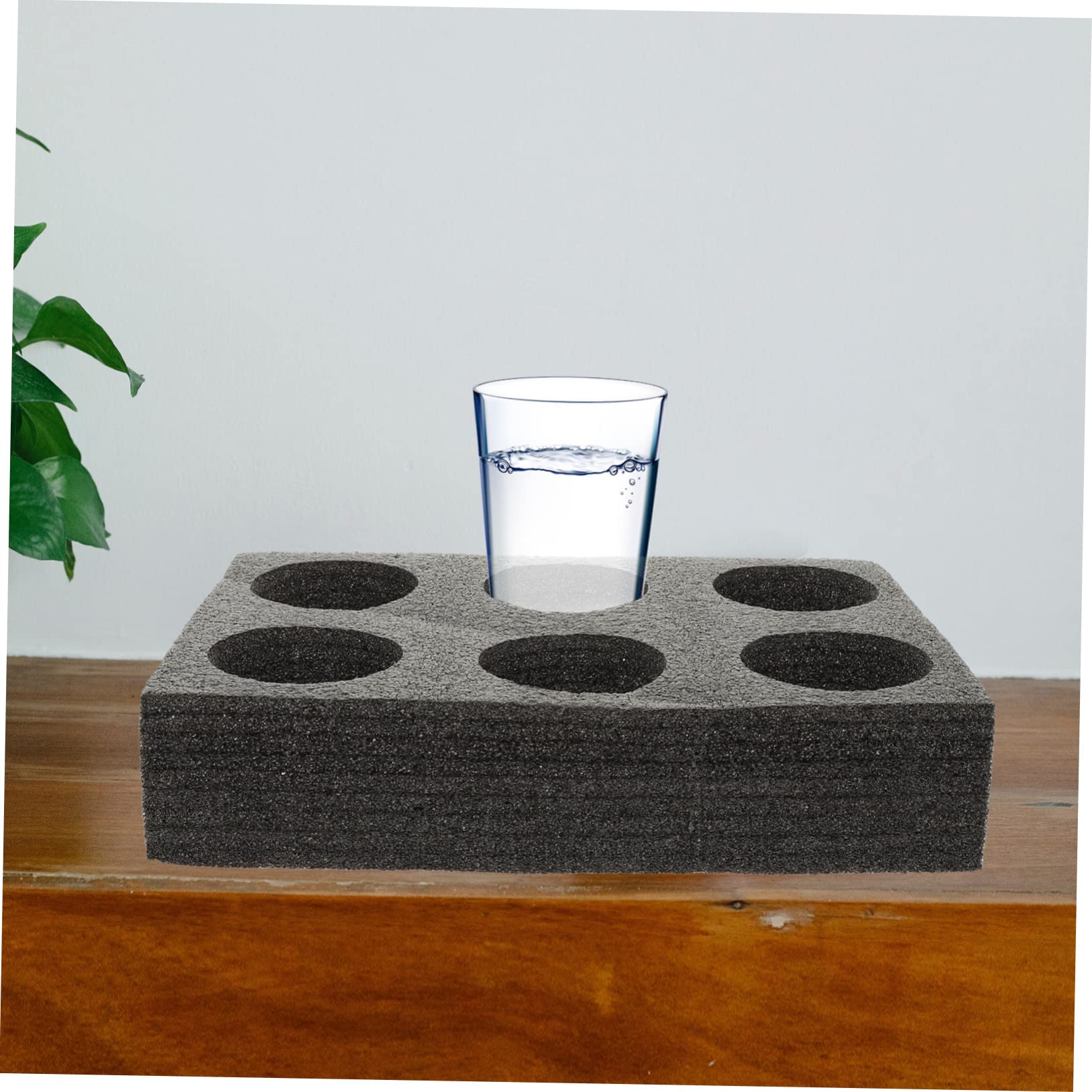 Housoutil 4 Pcs Pearl Cotton Cup Holder Takeaway Cup Trays Coffee Mug Holder Disposable Coffee Trays Drink Holder Trays Portable Coffee Cup Cold Drinks Holder Trays Outdoor Container