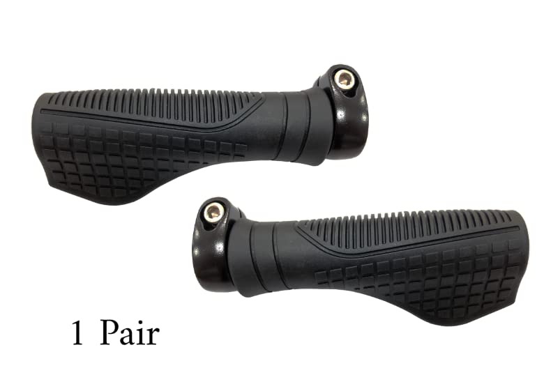 Hafny Bicycle Grips, One Ring Lock on System with Hafny Handlebar Bike Mirrors, Save Space on The Handlebar, Secure Grips and Mirrors with One Ring, Hafny Handlebar Bike Mirrors Grips HF-700