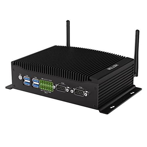 HISTTON Industrial PC Core i7-10810U, 16GB RAM 256GB M2. SSD, Industrial PC with 2 RS232/485 COM, Dual HD + DP 4K Triple Display, 2 LAN, 6 USB, GPIO, Wifi, BT4.2, Mini PC Windows 11 Pro, support Linux