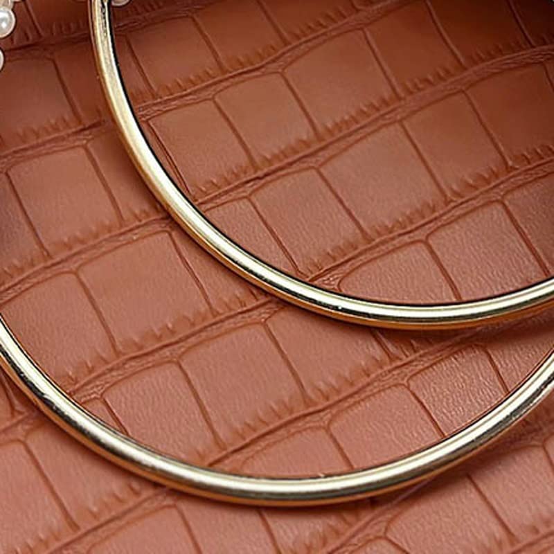 JAHH Pearl Bag Handle Replacement Handbag Tote Handles O Bag Handles Bags Bags Accessories