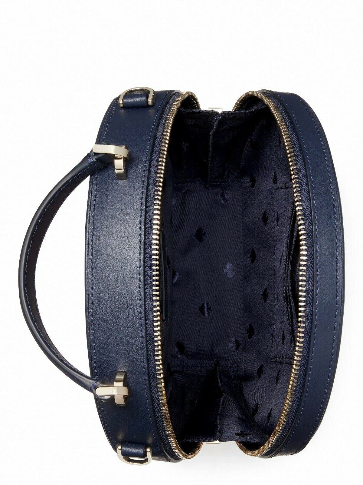 Kate Spade Traveler Road Trip Floral Print Round Crossbody Blue Multi
