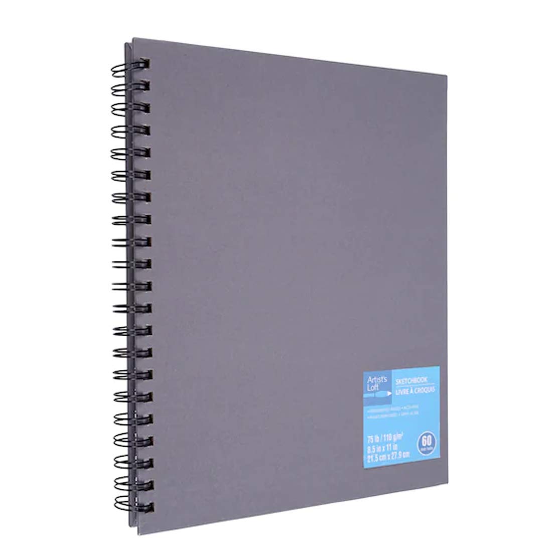 Gray Wirebound Sketchbook by Artist's Loft
