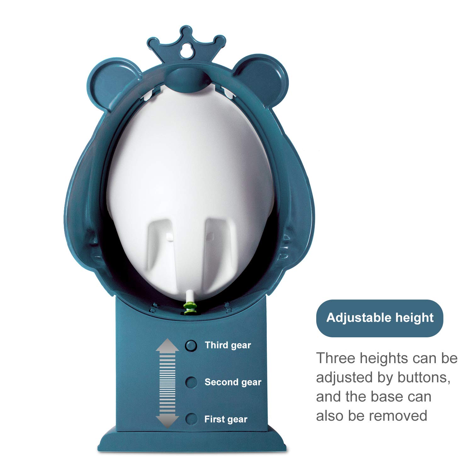 Hallo Potty Training Urinal Boy Urinal Kids Toddler Pee Trainer Bathroom Funny Baby Training Potties(DEEP Blue)
