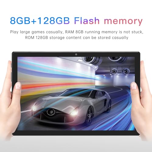 Honio 10.1 Inch HD Tablet 8800mAh Dual SIM Dual Standby Octa Core Tablet Tab M10 8GB 128GB 3200x1440 for Study (Blue)