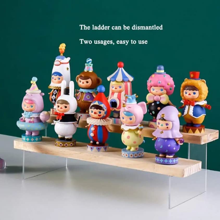 kivcmds Pop Mart Display Case with Light,Acrylic Dustproof Display Shelf for Funko Pop Action Figures,Miniature Figurines Collectibles Toys Storage Box
