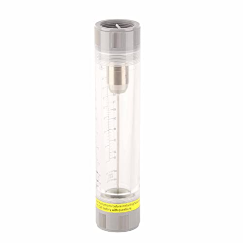 Liquid Flow Meter, Acrylic Plexiglass Tube Water Liquid Flowmeter Flow Measuring Tool LZM-40G 10-100GPM G1-1/2" or BSP Connection Used for Measuring The Flow Rate of Liquid Medium