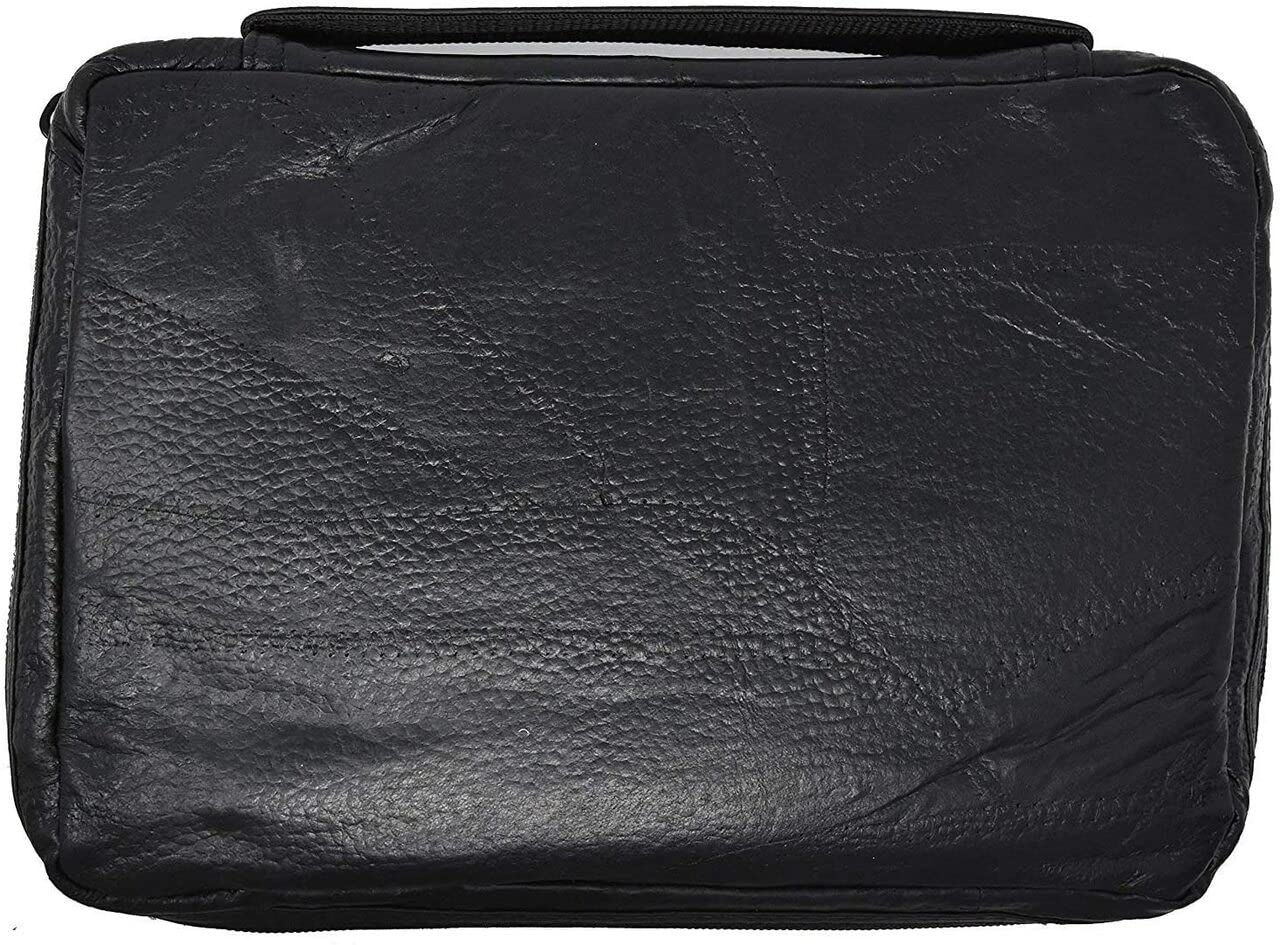 Garrison Grip CCW Leather Book Cover Case for Small Sized 380 Cal and 9mm Guns (Cover Case - Black)