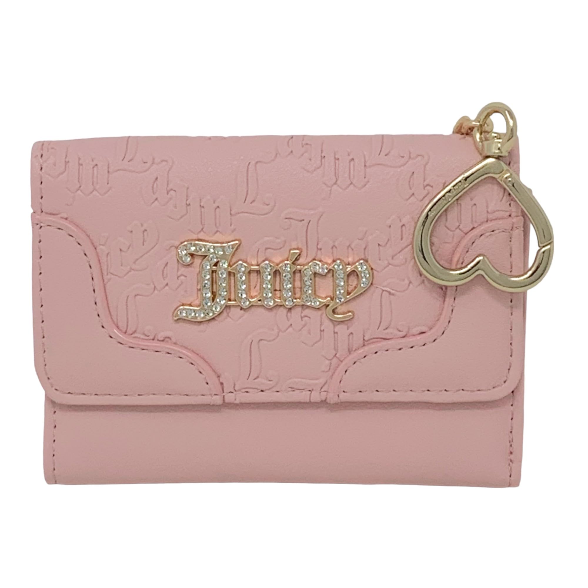 Juicy Couture Double Sided Trifold Wallet (Pink Diamond), 13JCCECJC