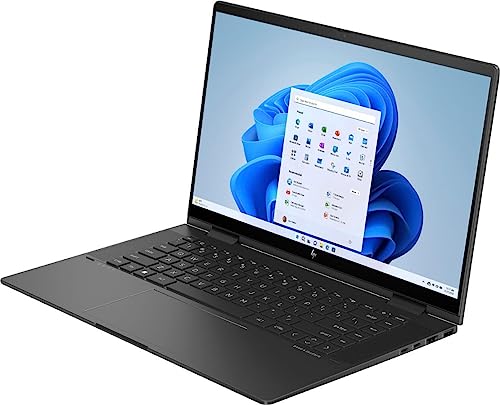 HP Envy x360 Convertible 2-in-1 Media Laptop, 15.6" Full HD Touchscreen, 6-Core AMD Ryzen 5 7530U, 32GB RAM, 1TB SSD, Backlit Keyboard, Windows 11, HDMI, USB-C, Black,