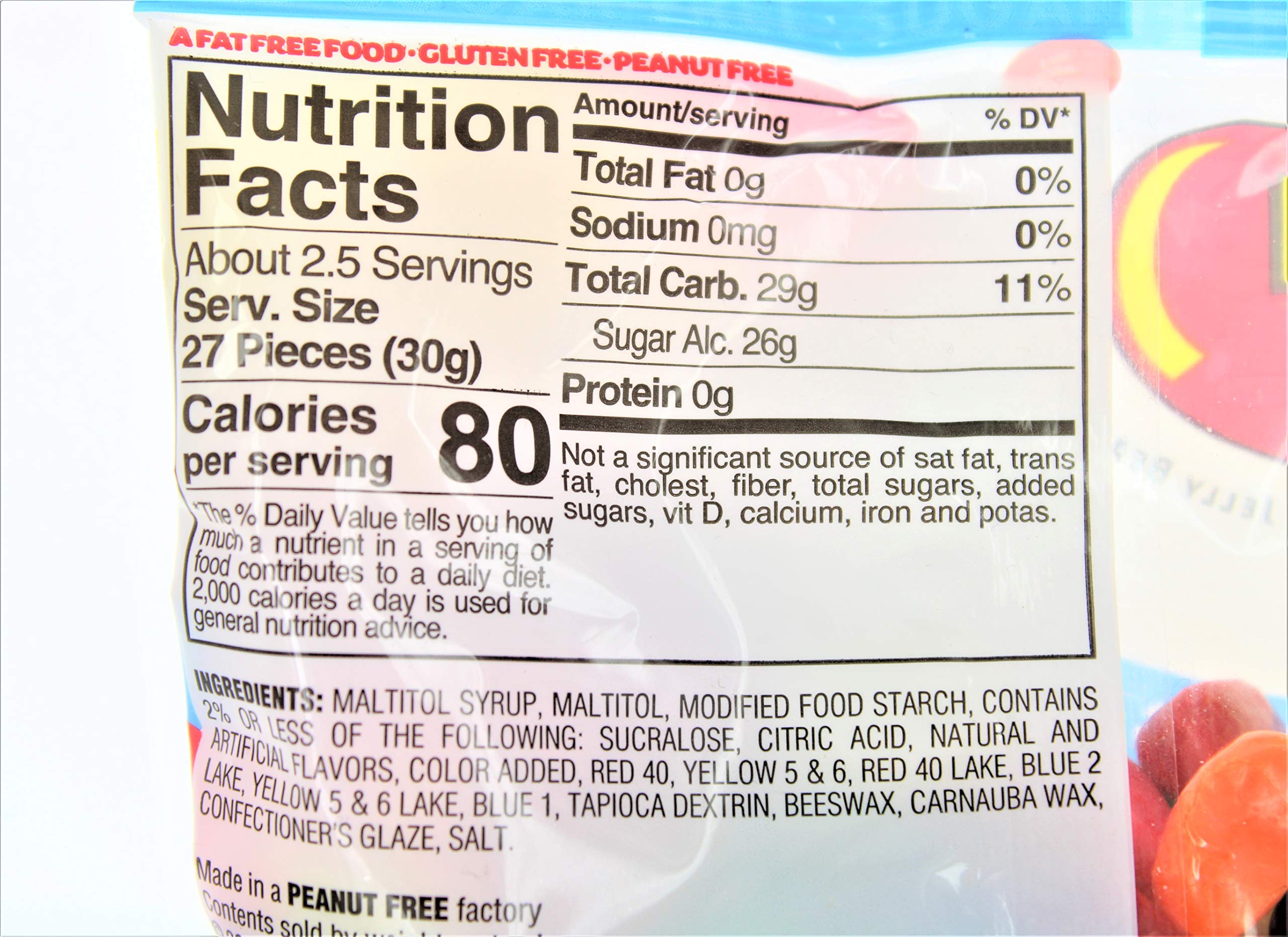 Jelly Belly Sugar Free Assorted Flavor Jelly Beans 2.8 oz Bag (3 Pack)
