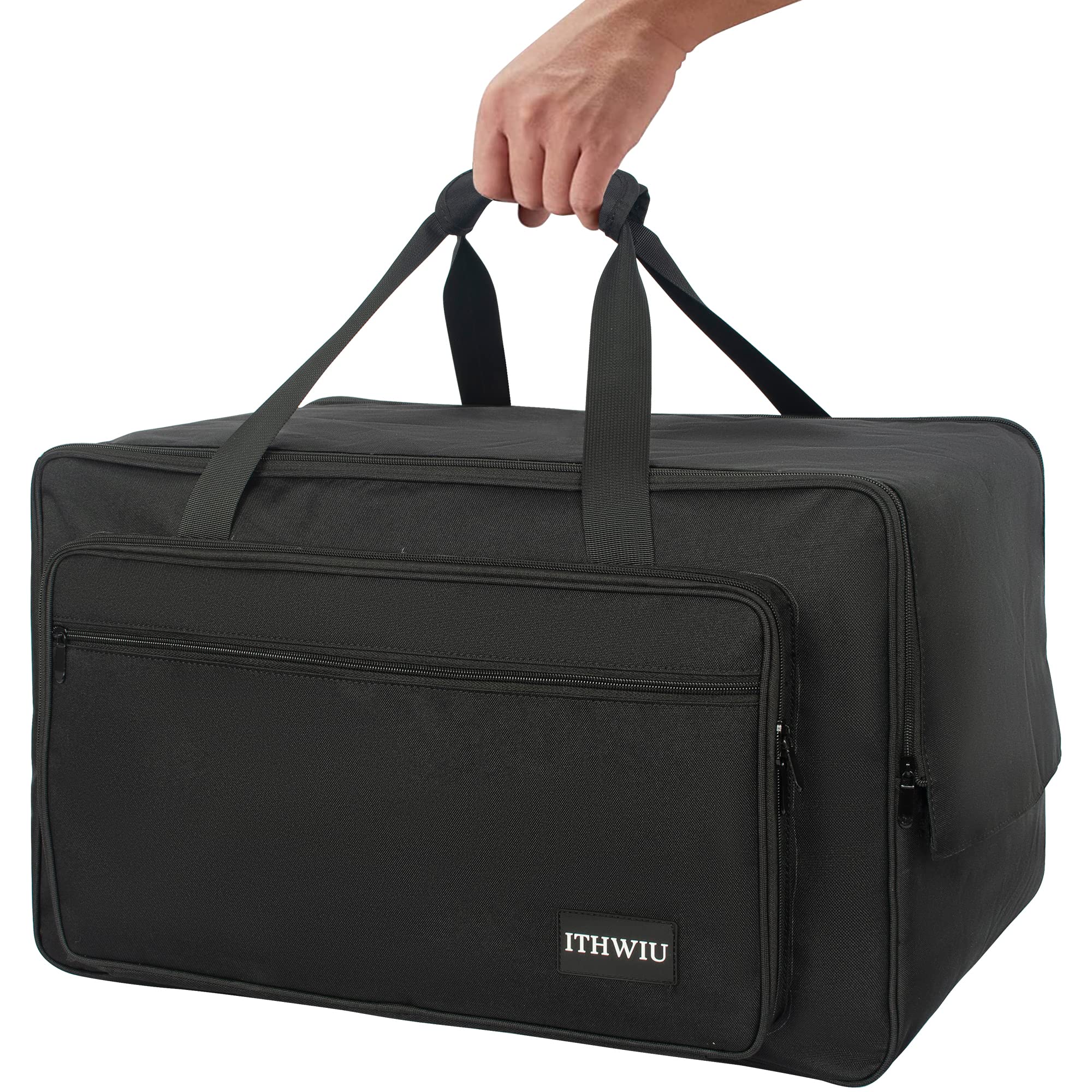 ITHWIU Speaker Tote Bag for Compact 10" Speaker Cabinets; Heavy-Duty Fits QSC K10, Yamaha DXR10 and more (IT-TOTE10), Black