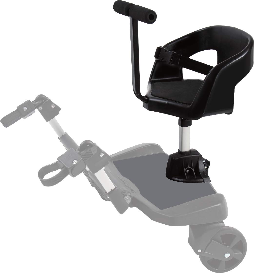 guzzie+Guss Hitch Seat for Hitch Ride-On Stroller Board, Hitch Fits of Strollers; Joggers, Prams, Full-Sized, & Umbrella Strollers, Max Weight 62 Lb