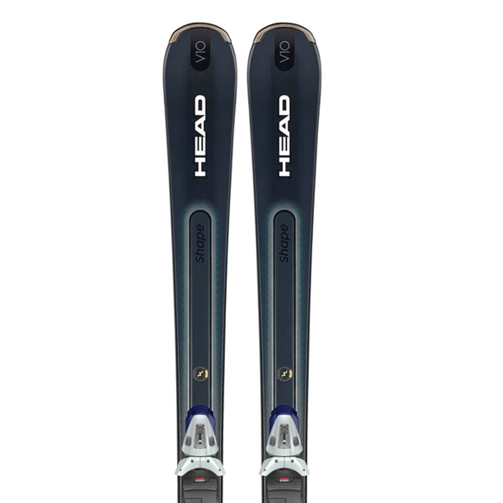 HEAD Unisex Shape E-V10 Performance Skis and Tyrolia Protector PR 11GW 95mm Alpine Ski Bindings Package, 170