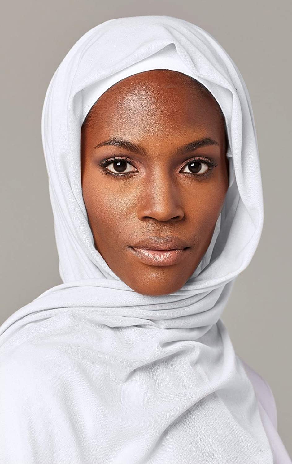 Huachi Black Head Wraps for Women Turban Hair Scarf African Extra Long Stretch Jersey Summer Breathable Lightweight Head Band Tie Dreadlocks Accessories (White)