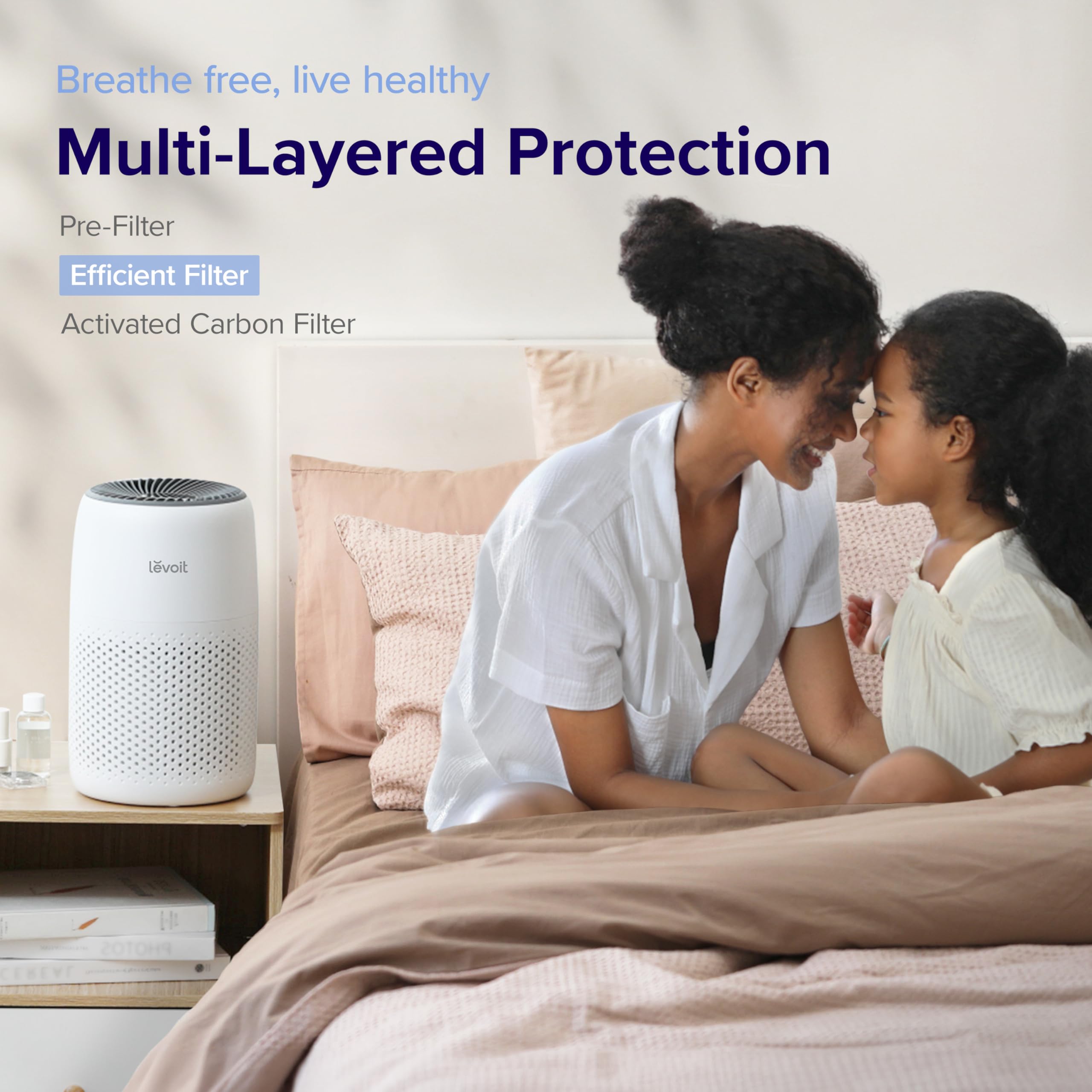 LEVOIT Air Purifiers for Bedroom Home & Smart Cool Mist Top Fill Humidifiers for Bedroom with Sensor