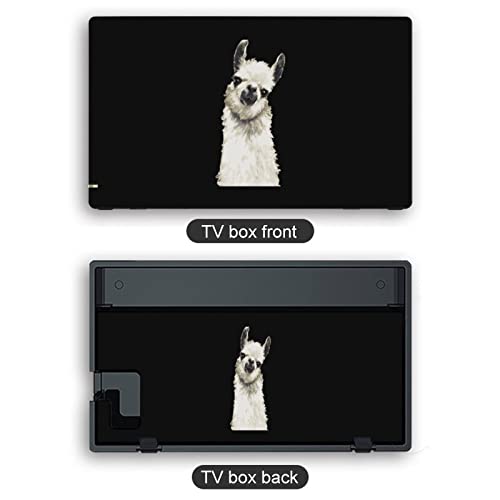 Llama Sticker Decal Stickers Cover Set Full Wrap Skin for Switch Protection Faceplate Sticker for Switch