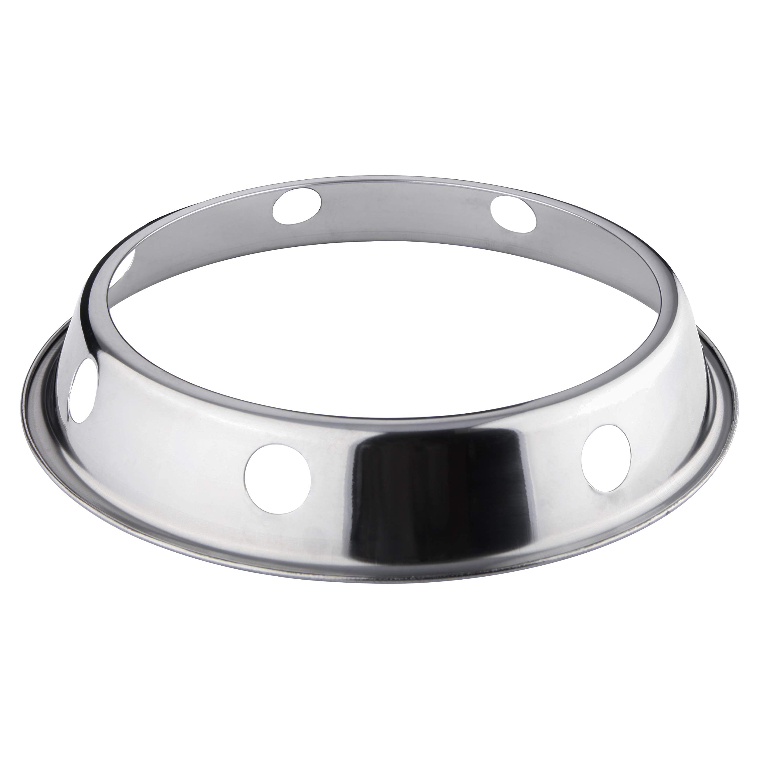 Lake Tian Stainless Steel Wok Ring/Small Metallic Round Bottom Plated Steel Construction Wok Rack Universal Size for Gas Stove Fry Pans (2)