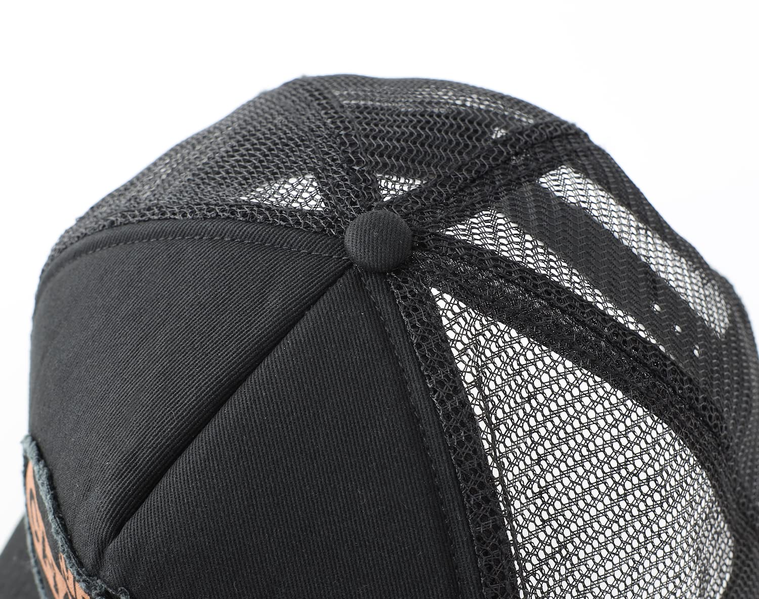 Home Prefer Men's Vintage Mesh Trucker Hat Outdoor Sport Summer Baseball Cap (Black New)
