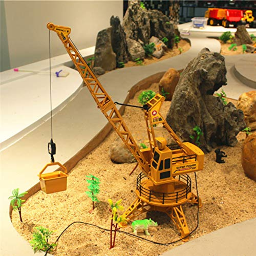 IFOTIME Engineering Gifts Set DIY Control Vehicle Toy Tower Electric Kid Remote Helicopter Looping (Yellow, One Size)