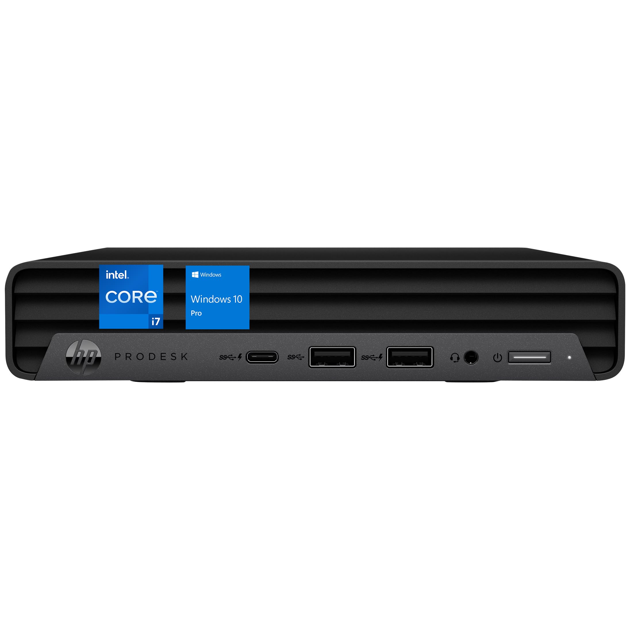 HP ProDesk 600 G6 Mini PC Business Desktop Computer, Intel Octa-Core i7-10700T, 16GB DDR4 RAM, 256GB PCIe SSD, WiFi 6, Bluetooth 5.1, Type-C, Keyboard and Mouse, Windows 10 Pro, AZ-XUT Cable