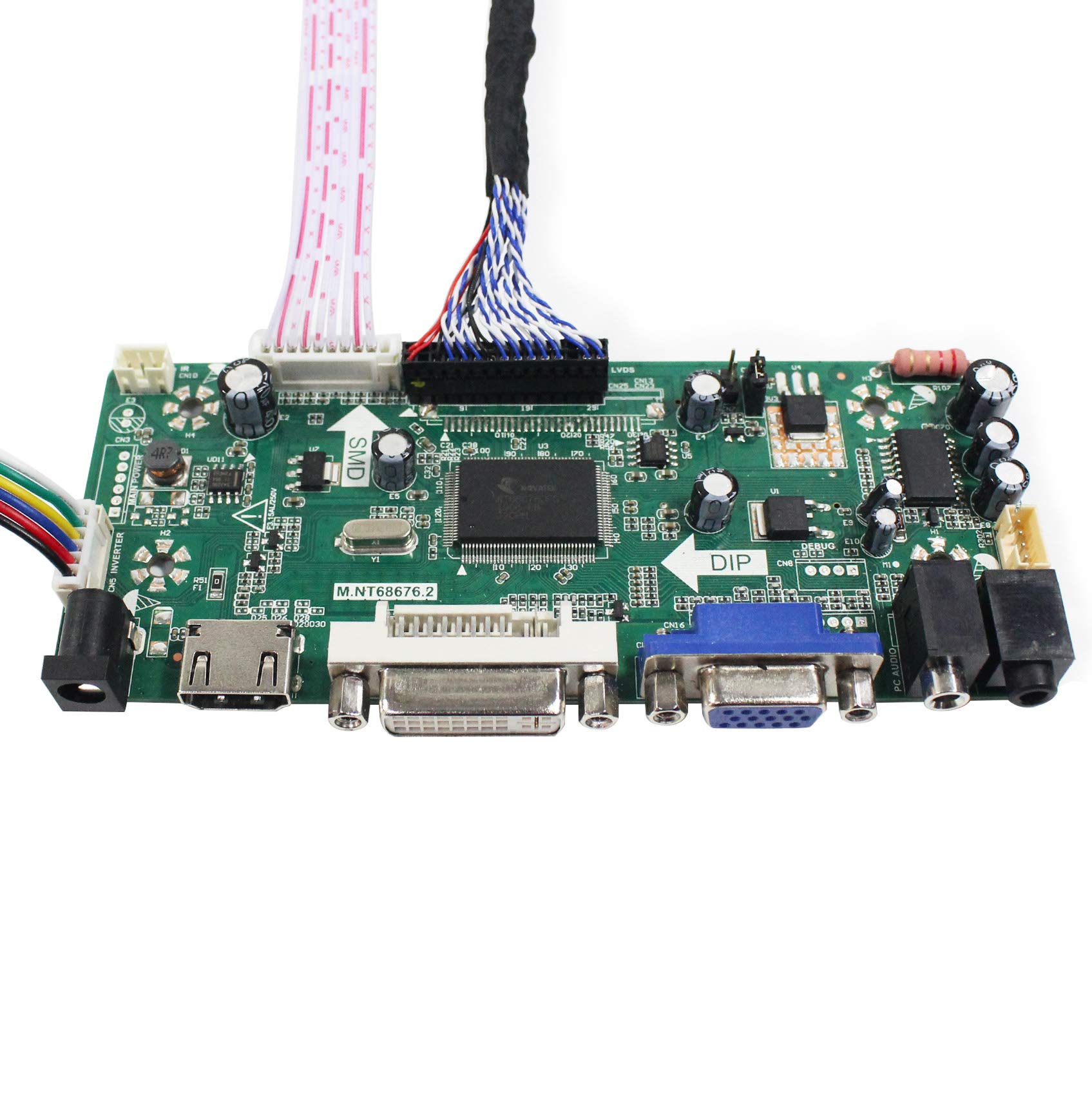 HD MI Audio Input 1600X1200 20.1 Inch LCD Panel for LTM201U1 LTM201UX LTM213U6 6CCFL 30Pins M.NT678676 Control Board