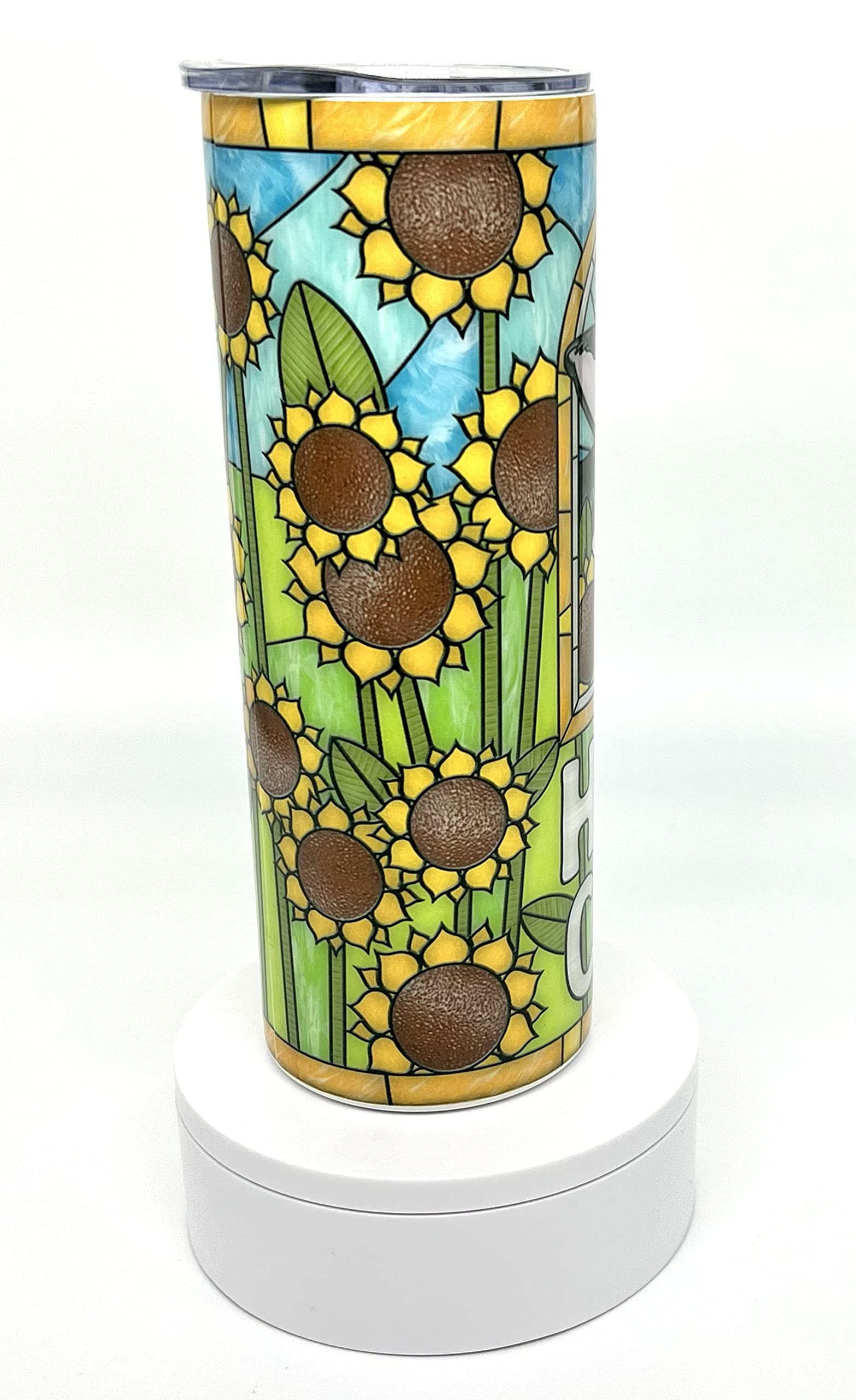 Holy Cow Stained Glass Tumbler