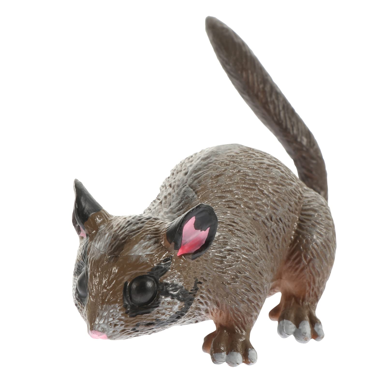 Healifty Rat Plush Sugar Glider Figurine Squirrel Statue Sugar Glider Figure Flying Squirrel Figurine Squirrel Figure Animal Squirrel Tabletop Decor