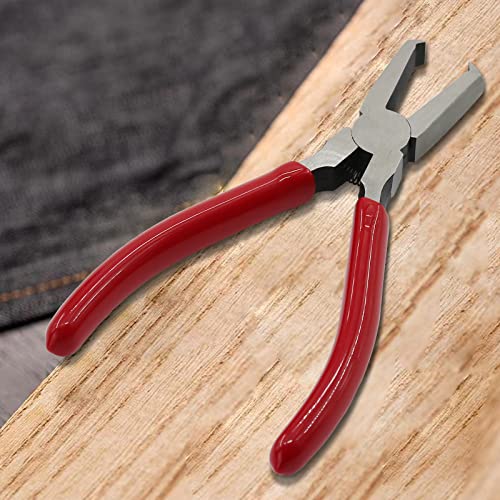 HUATOOL Guitar String Cutter Fret Wire Nipper Puller Removal Cutting Plier, Hardened Stainless Steel Jaw Flat Head, Luthier Repair and Make Special Tool DIY Guitar Bass Professional Accessories, 1Pc