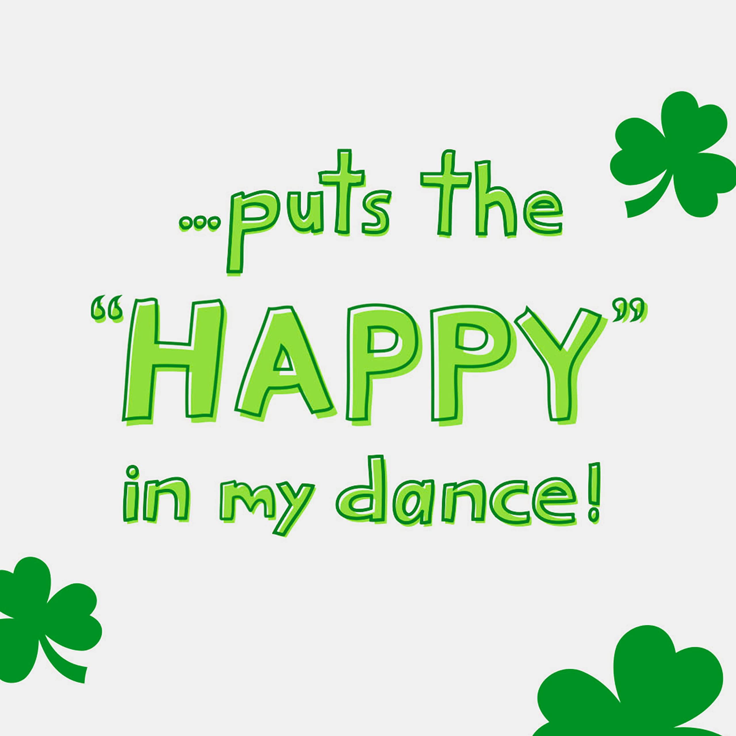 Hallmark Peanuts Musical St. Patricks Day Card (Dancing Snoopy)