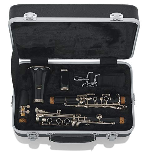 Gator Cases Lightweight Molded Clarinet Case with Locking Latch and Plush Lined Interior; Stackable (GC-CLARINET)