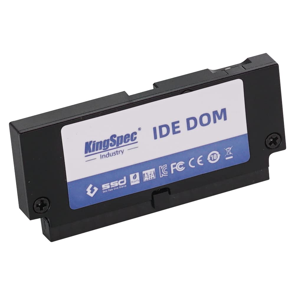 KingSpec 64GB 44Pin Vertical IDE PATA DOM, 3D NAND TLC Industrial Disk On Module, Compatible with POS Machine/Industrial Computer/Medical Equipment