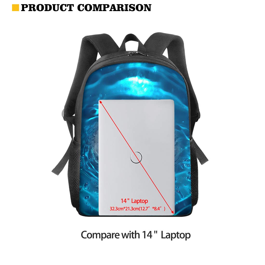 Howilath Fire Skull School Backpack Boys Kids School Bookbag Set, 17 Inch Travel Backpack for Boys College Bookbags Shoulder Bag Pencil Cases Lunchbox