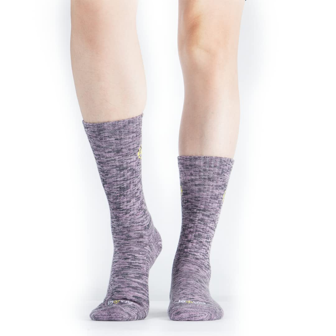 ja vie JAVIE 86% Merino Wool Ultra Soft Cushioned Lightweight Crew Socks for Men & Women