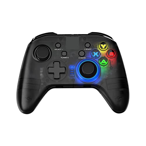 KONSEV Game Controller Game T4 Pro Bluetooth Game Controller 2.4G Wireless Gamepad Compatible with Nintendo Switch Apple Arcade MFi Games Compatible with Android Phone Game Accessories