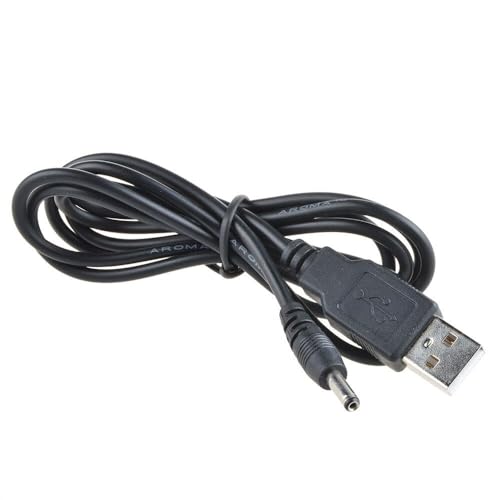 Musstad USB to DC Charging Cable PC Laptop Charger Power Cord for Wasp Barcode Technologies WWS500 WWS550i Freedom Series Cordless Bar Code Scanner