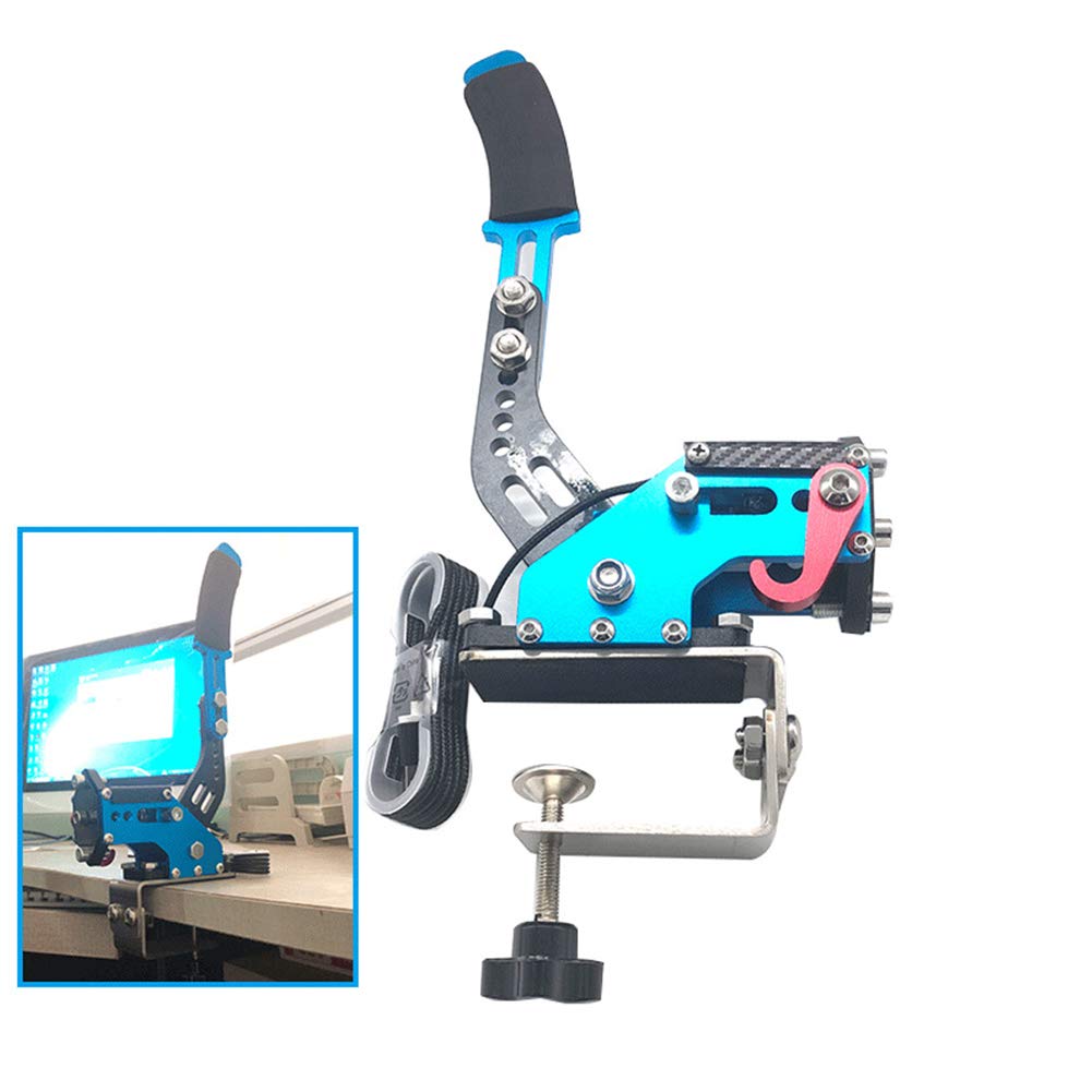 Handbrake for PC, Universal USB Handbrake, 14 Bit Adjustable Height Horizontal Drift Rally Racing Handbrake Lever for Racing Games G25/27/29