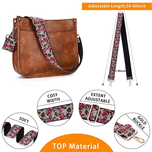 HKCLUF Wide Purse Strap Women Guitar Strap Purse For Women Adjustable Replacement Straps for Handbags Crossbody Shoulder Bucket Bag Replacement Belt