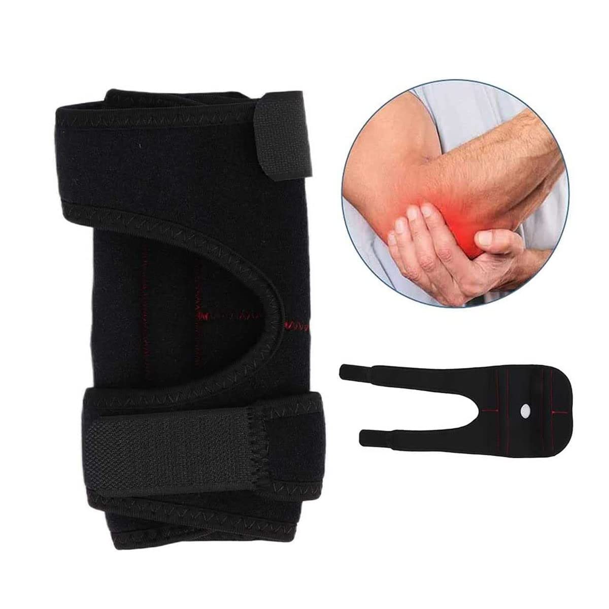 JINPENGRAN Elbow Support,Reversible Neoprene Support Brace for Joint, Arthritis Pain Relief, Tendonitis, Sports Injury Recovery