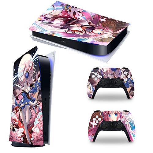 Girl Flame PS5 Digital Edition Console and Controller Skin Set - Playstation 5 Digital Edition Vinyl
