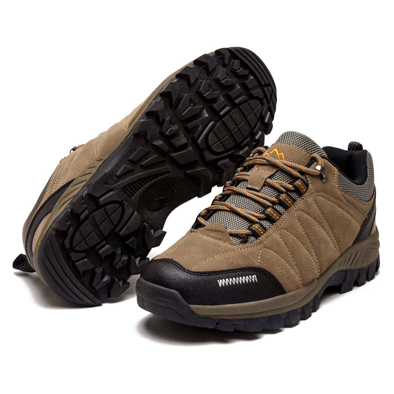 HOBIBEAR Men’s Hiking Shoes Lightweight Trekking Boots Trail Shoe Khaki